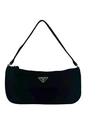 Prada 2019-2026 Tessuto Pochette Shoulder Bag - Black