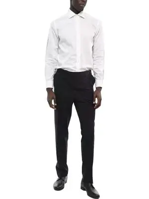 Corneliani Tailored Pressed Crease Trousers - Blue