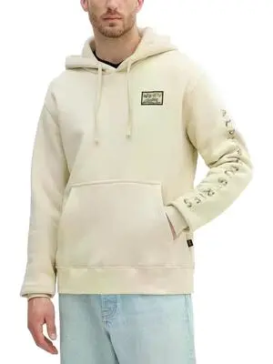 Alpha Industries Logo-patch Hoodie - Neutrals