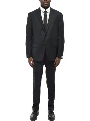 Corneliani Mantua Light Virgin Wool Suit - Black