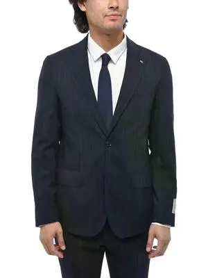 Corneliani Pinstripe Single-breasted Suit - Blue