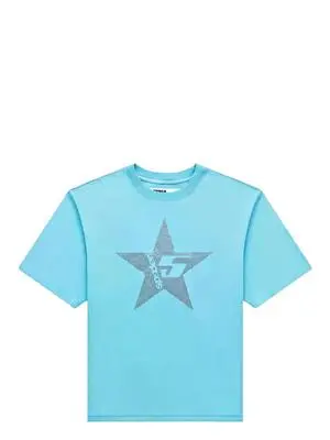 SP5DER Rhinestone-embellished Star T-shirt - Blue