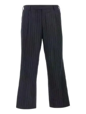 PT TORINO Quindici Pinstripe Trousers - Blue