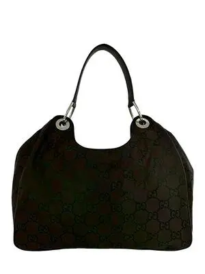 Gucci 2000-2015 Gg Nylon Shoulder Bag - Brown
