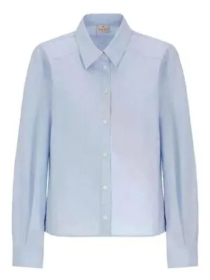 EMME Rhinestone Embellished Long-sleeve Shirt - Blue
