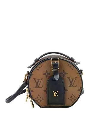 LOUIS VUITTON Mini Boite Chapeau Bag In Reverse Monogram Canvas - Brown
