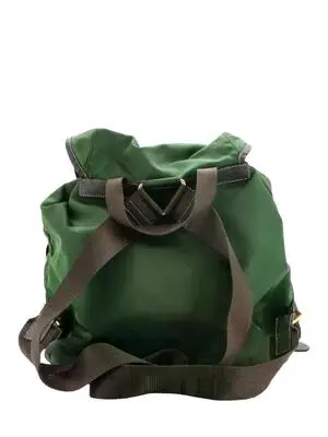 Prada Tessuto Double Front Pocket Backpack - Green