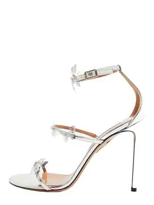 AQUAZZURA Papillon Sauvage Sandals - Silver