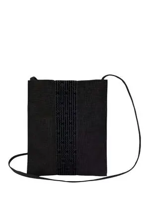 Hermès 1990-2010 Canvas Herline Pochette Crossbody Bag - Grey