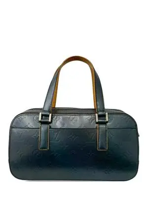 LOUIS VUITTON Monogram Mat Shelton Handbag - Blue