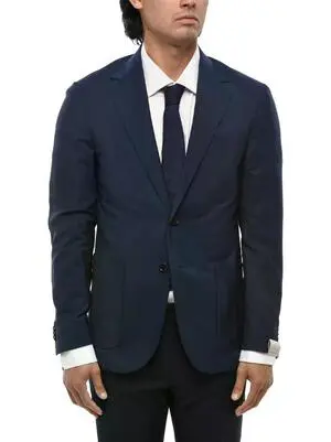 Corneliani Gate Single-breasted Blazer - Blue
