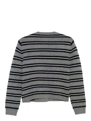 SEMICOUTURE Striped Cardigan - Grey