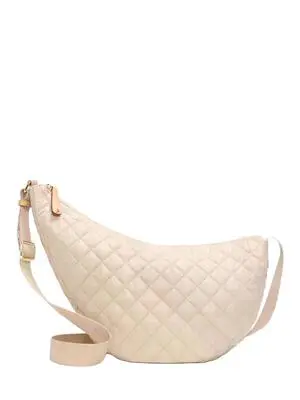 Mz Wallace Metro Smile Quilted Crossbody Bag - Neutrals