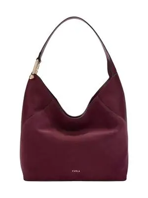 Furla Medium Lara Leather Shoulder Bag - Red