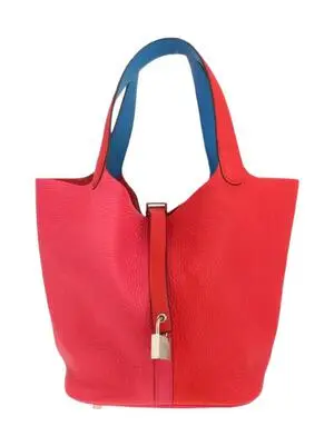 Hermès 2022 Picotin Casaque Tote Bag - Red