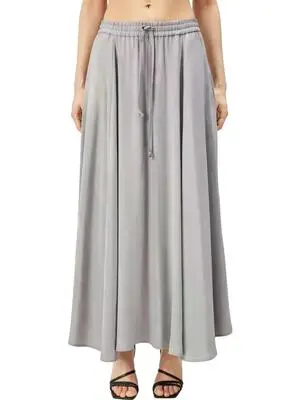 DRYKORN Drawstring Waist Maxi Skirt - Grey