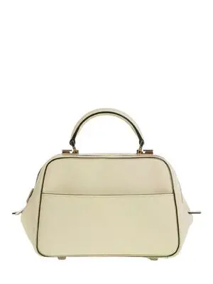 VALEXTRA Grained Leather Tote Bag - Neutrals