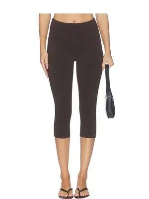 SEROYA Petra Knit Capri Pant - Brown