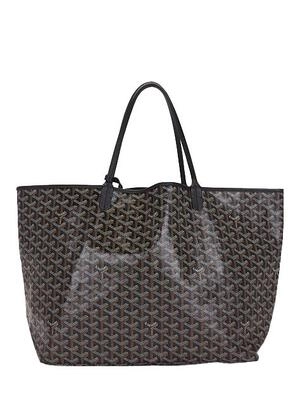 FWRD RENEW Goyard Saint Louis Gm Tote Bag - Black