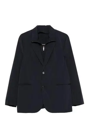 Emporio Armani Single-breasted Blazer Jacket - Blue