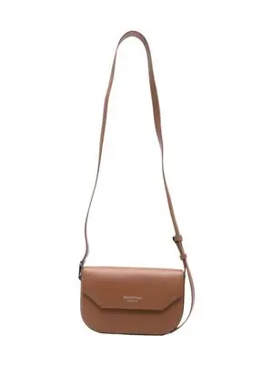 Emporio Armani Leather Crossbody Bag - Brown