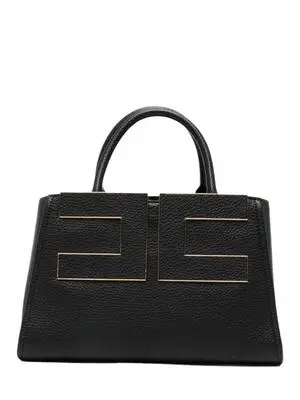 Elisabetta Franchi Faux Leather Tote Bag - Black