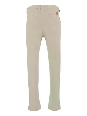 Jacob Cohen Logo-patch Twill Trousers - Neutrals