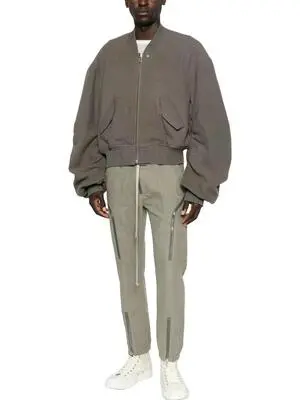 Rick Owens Secchia Zip-fastening Bomber Jacket - Grey