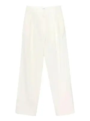 LARDINI Pleat-detail Wide-leg Trousers - Neutrals
