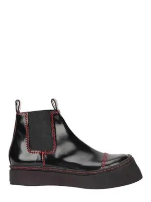 Philosophy Di Lorenzo Serafini Contrast-stitch Platform Ankle Boots - Black