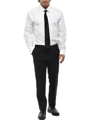 Corneliani Tailored Pressed-crease Trousers - Black