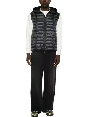 DIESEL® Quilted Hooded Gilet - Black