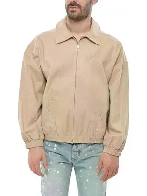 WILLY CHAVARRIA Kendrick Embroidered Bomber Jacket - Neutrals