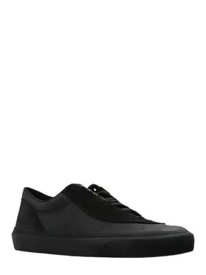 Stone Island S100020 Canvas Suede Low-top Sneakers - Black