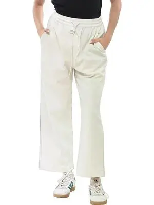 Yohji Yamamoto Logo-print Drawstring Cropped Track Pants - Neutrals