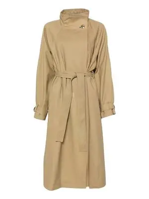 Maje Belted Trench Coat - Neutrals