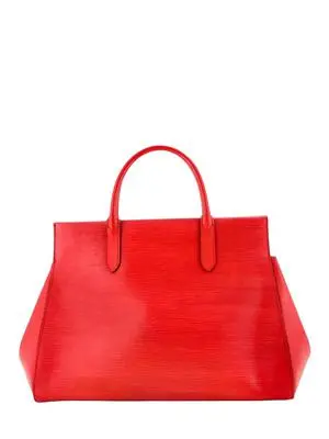 LOUIS VUITTON Epi Leather Mm Satchel Handbag - Red