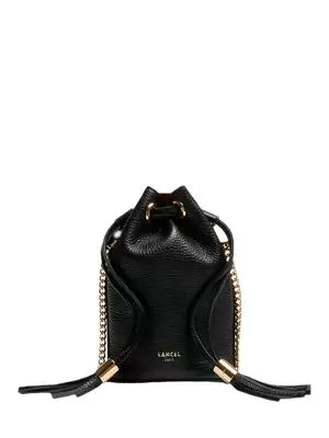 LANCEL Chain-link Bucket Bag With Tassel Detail - Black