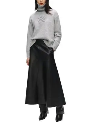 KARL LAGERFELD Karl Lagerfeld Soutache Turtleneck Sweater