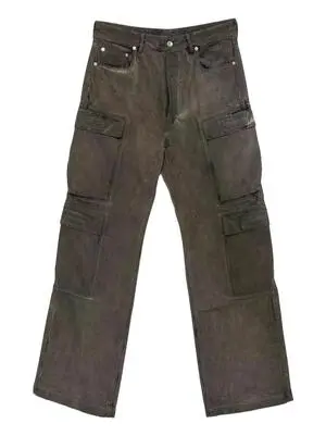 Rick Owens Belt-loop Faded-effect Jeans - Grey