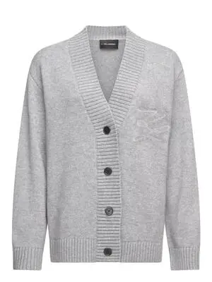 KARL LAGERFELD Karl Lagerfeld Mélange Soutache Cardigan