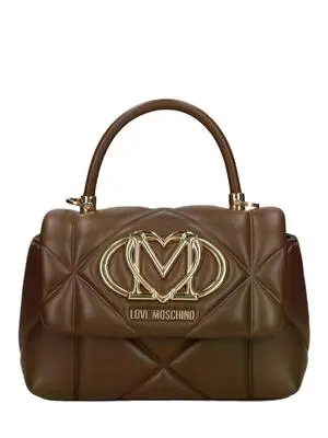 Moschino Logo-plaque Tote Bag - Brown
