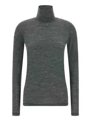 JIL SANDER High-neck Long-sleeve T-shirt - Grey