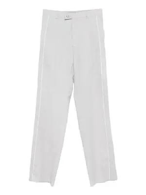 Martine Rose Tailored Trousers With Contrasting Border - Grey
