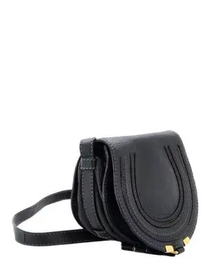 Chloé Marcie Leather Mini Crossbody Bag - Black