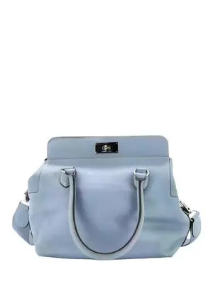 Hermès Toolbox Bag Evercolor 26 Satchel - Blue