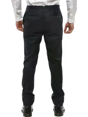 Corneliani Academy Belt-loop Wool Trousers - Blue