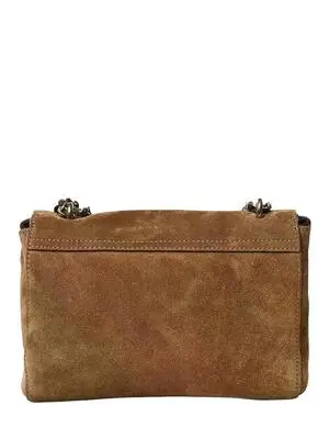 Mulberry Lily Suede Shoulder Bag - Brown