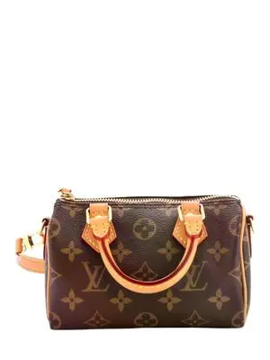 LOUIS VUITTON Monogram Canvas Speedy Bandouliere Nm Nano Crossbody Bag - Brown