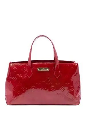 LOUIS VUITTON 2000-2015 Monogram Vernis Wilshire Pm Handbag - Red